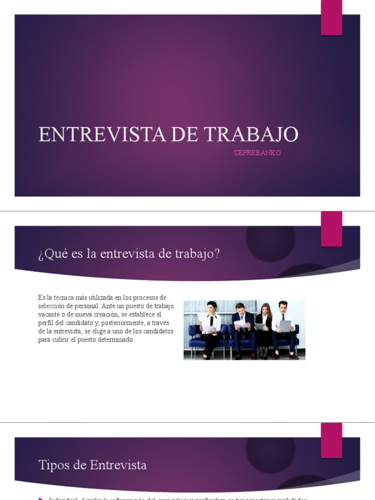 Guía para la Entrevista de Trabajo | PDF | Entrevista de trabajo