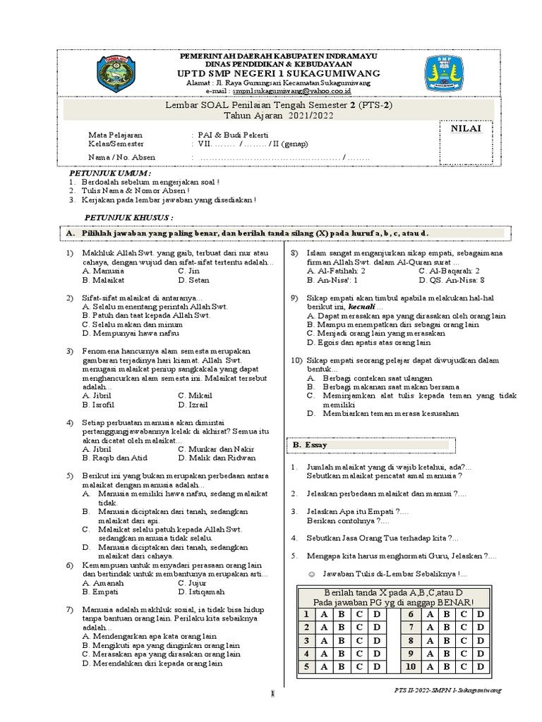 Pts-Pai-7-Smt-2 | PDF