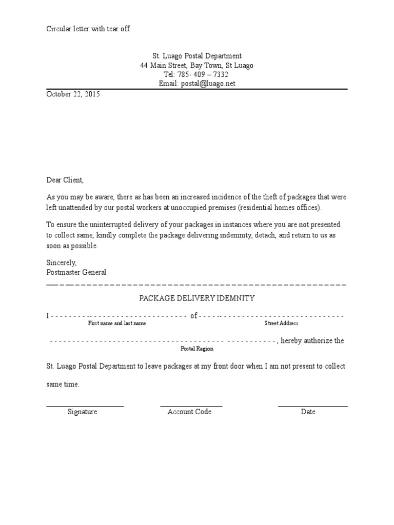 Circular Letter | PDF