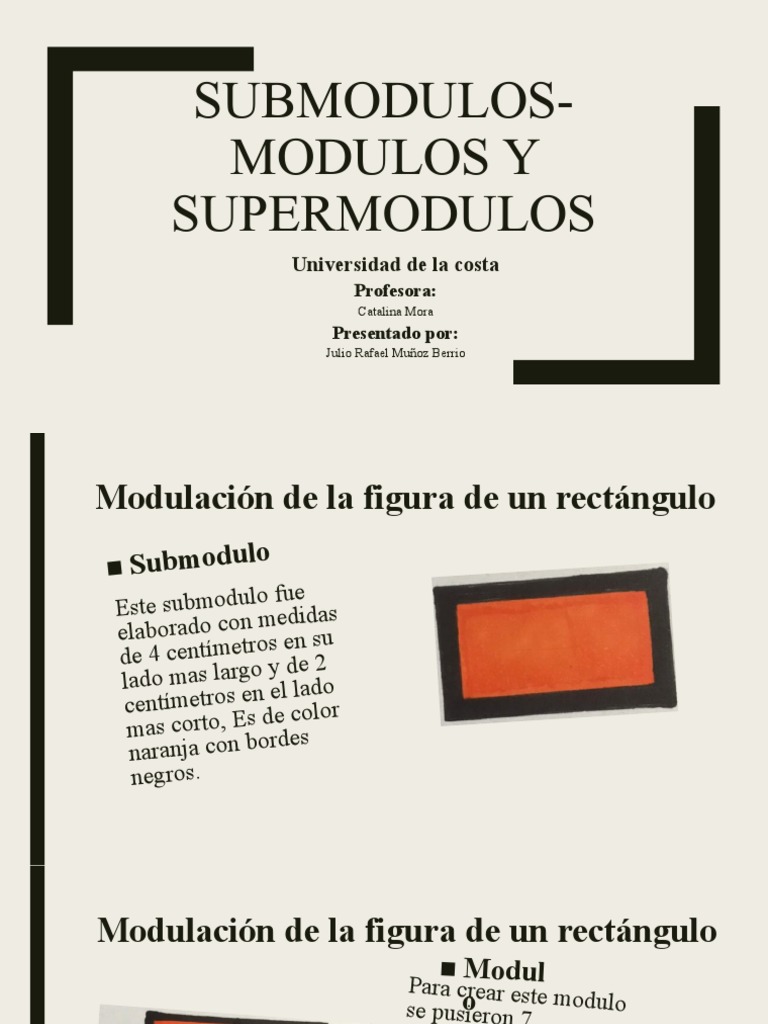 Submodulos-Modulos y Supermodulos | PDF | Geometría | Geometría Elemental
