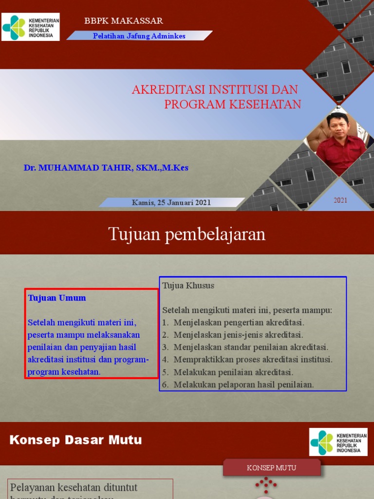 Akreditasi Institusi Dan Program Kesehatan | PDF