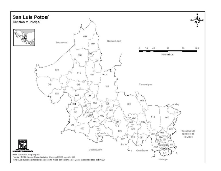 Mapa de San Luis Potosí | PDF
