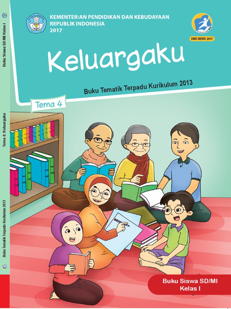 Ebook Kelas 1 SD Tema 4 Keluargaku (Buku Siswa K13 2017) | PDF