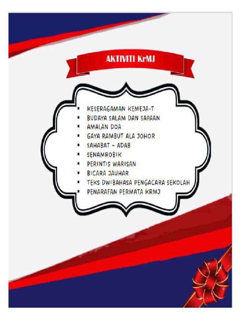 Aktiviti KRMJ | PDF