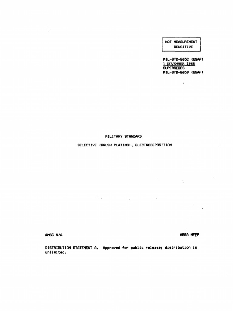 Mil STD 865 | PDF