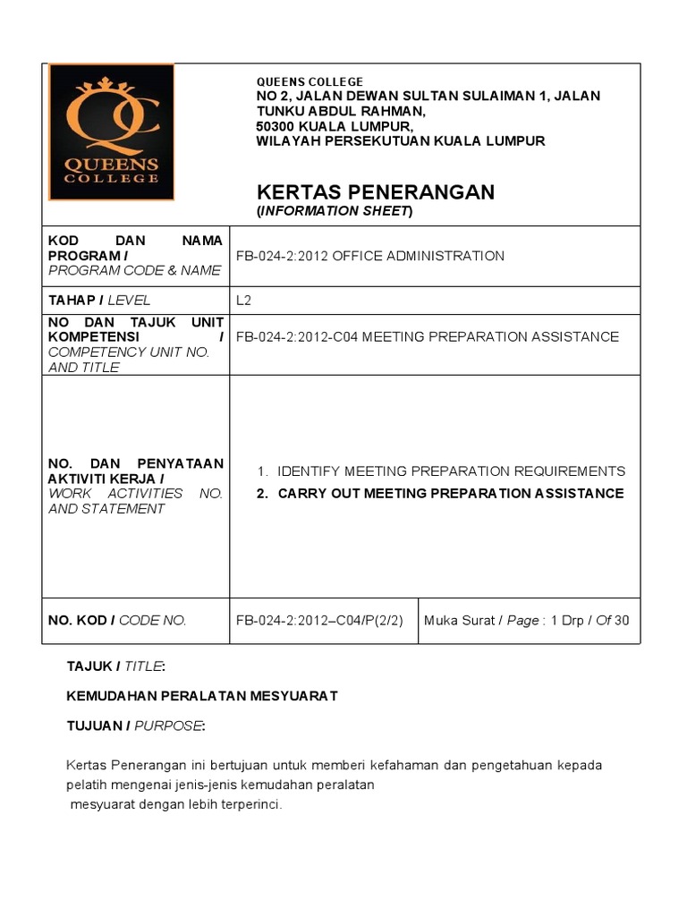 Kertas Penerangan 2 | PDF