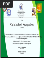 Honesty Award Certificate | PDF