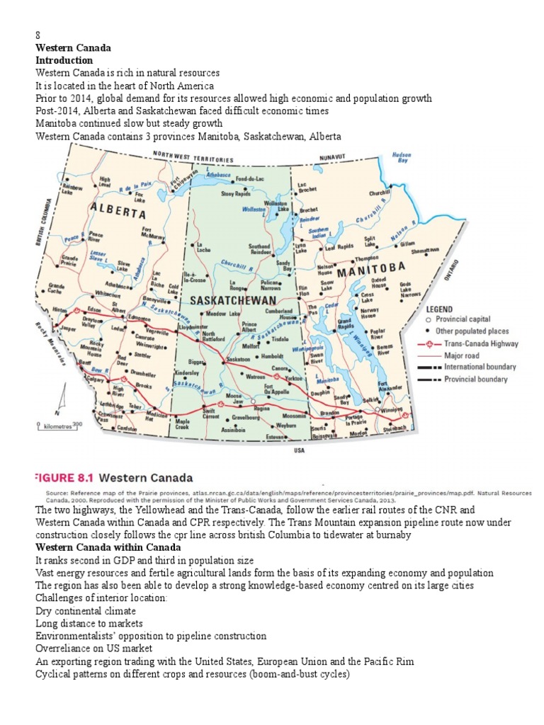 CH 8 Regional Geography of Canada | PDF | Canadian Prairies | Oil Sands