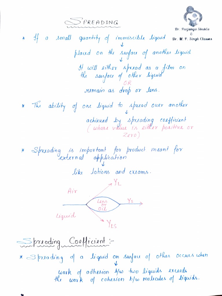 Spreading Coefficient | PDF