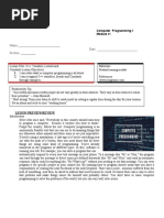 Programming Logic and Design | PDF | Computer Program | Programming