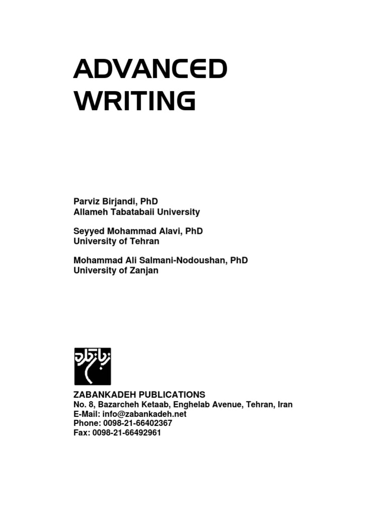 Advanced Writing | PDF | Pet | Paragraph