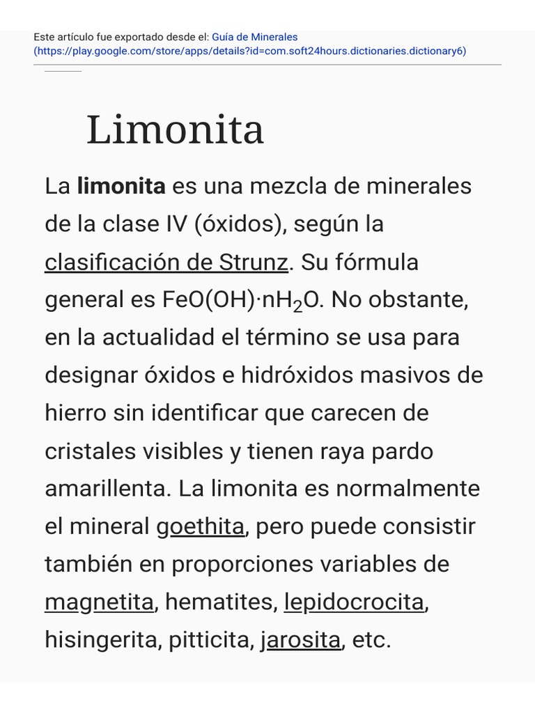 Limonita | PDF