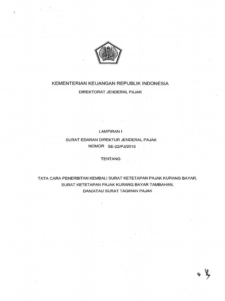Prosedur Penerbitan Kembali SKPKB dan STP | PDF
