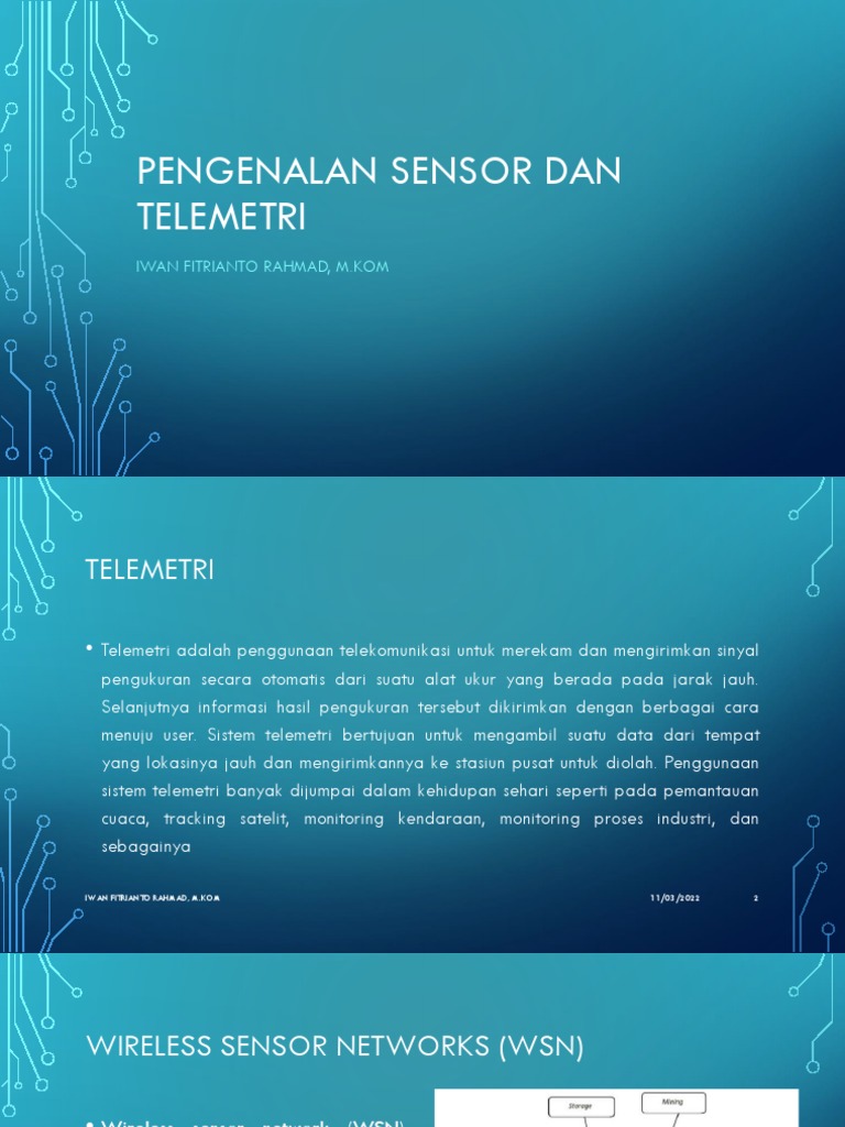 Pengenalan Sensor Dan Telemetri | PDF