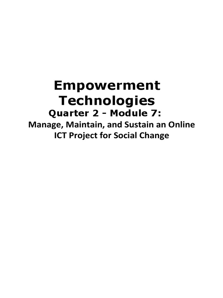 Manage Online ICT Projects with Facebook | PDF | Educational Technology ...