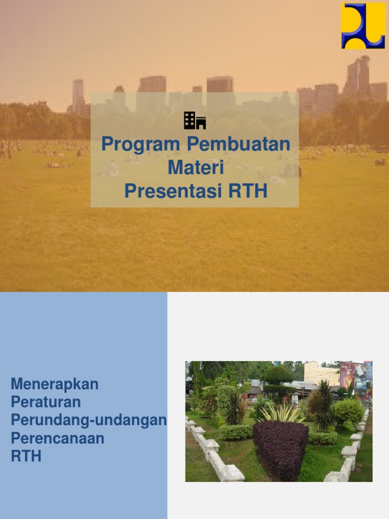 01 - RTH - Menerapkan Peraturan Perundang-Undangan Dalam Kegiatan ...