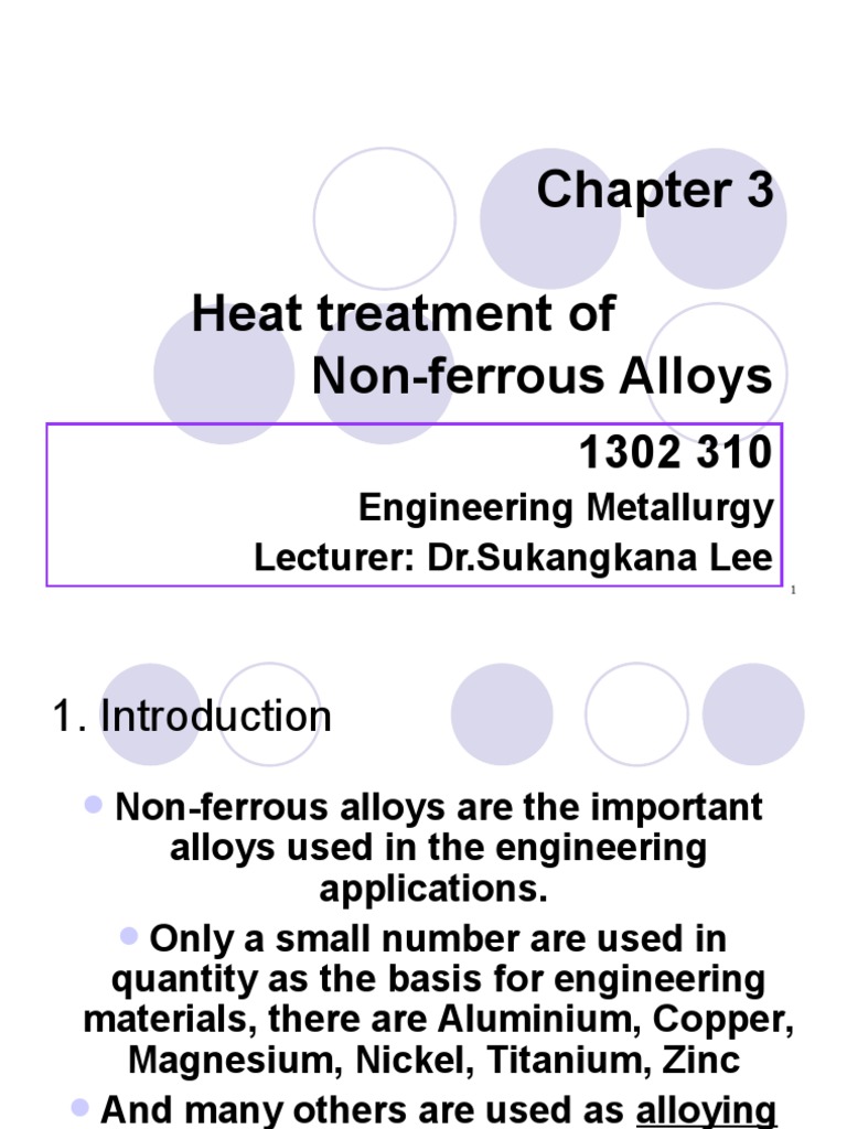 Non Ferrous Alloys Heat Treatment Guide Pdf Alloy Heat Treating