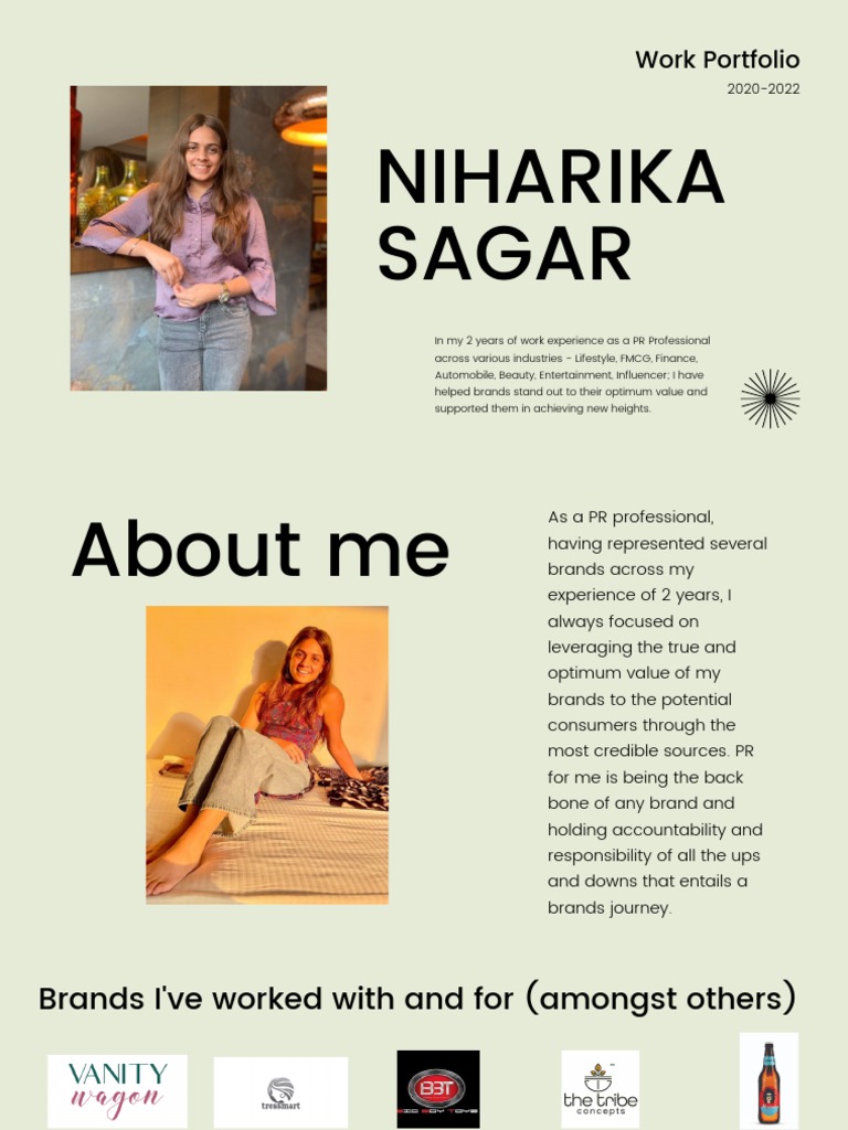 Work Portfolio - Niharika Sagar-4 | PDF | Career & Growth | Social Science
