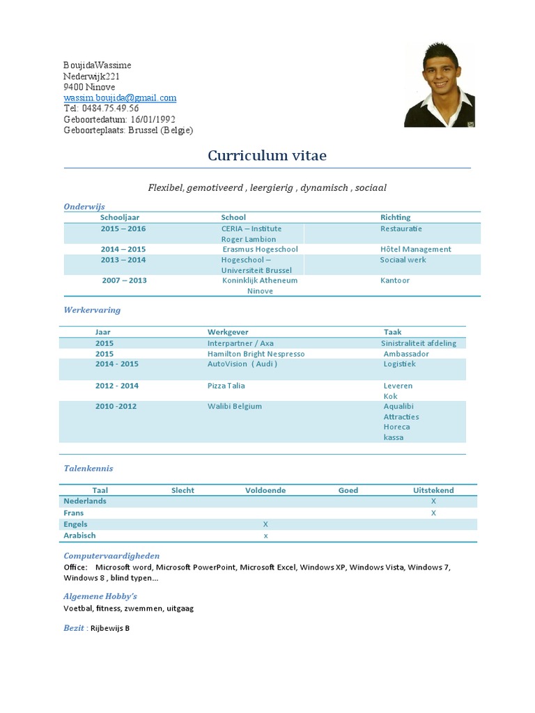 Boujida Wassim CV Nlds | PDF
