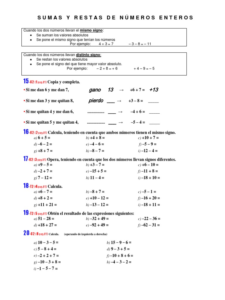 Extracted Pages From Cuadernillo-numeros-Enteros 2 | PDF | Matemáticas | Aritmética