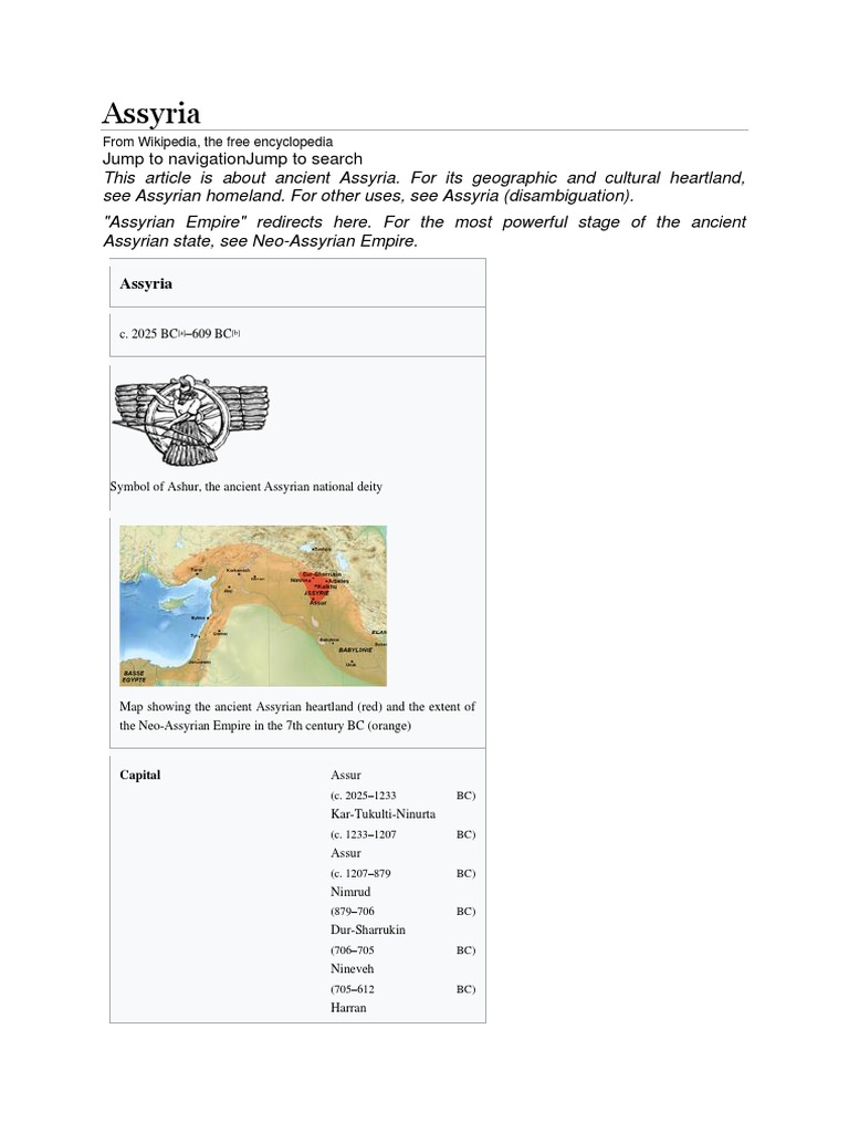 Assyria | PDF | Assyria | Babylonia