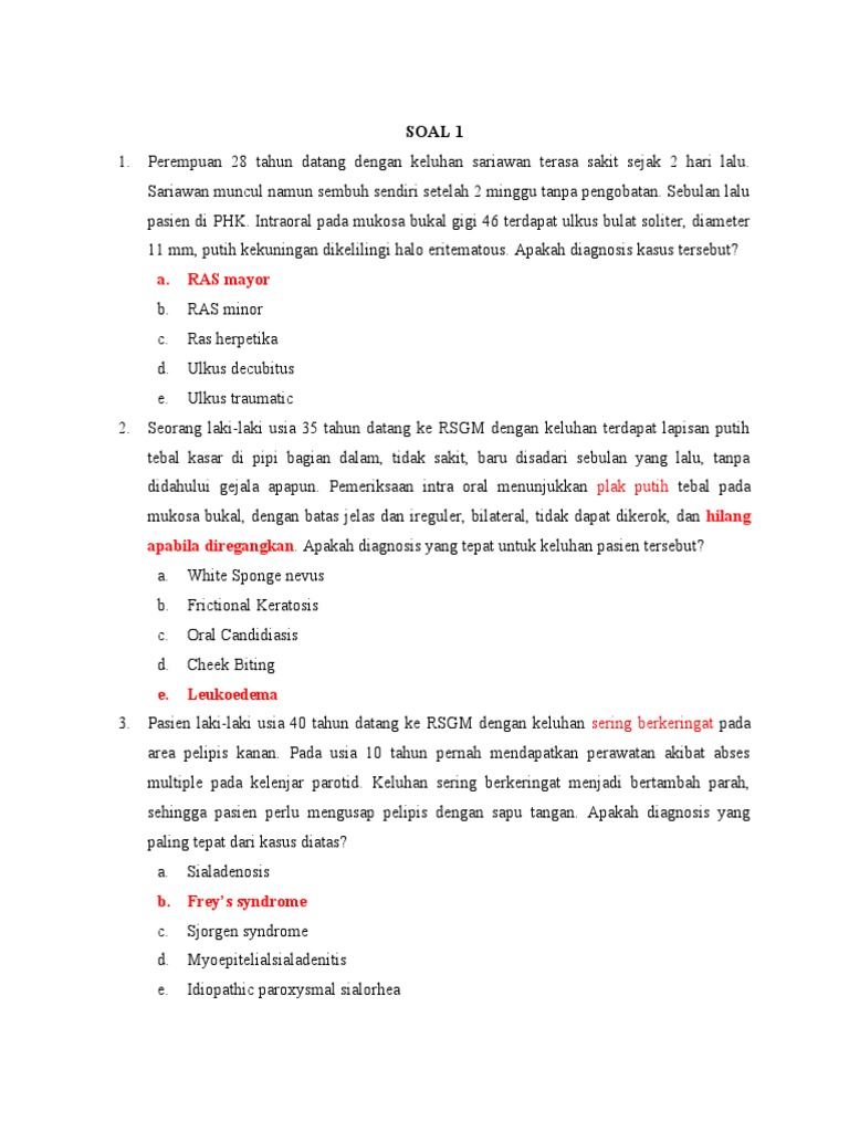 Paket Soal 1 | PDF