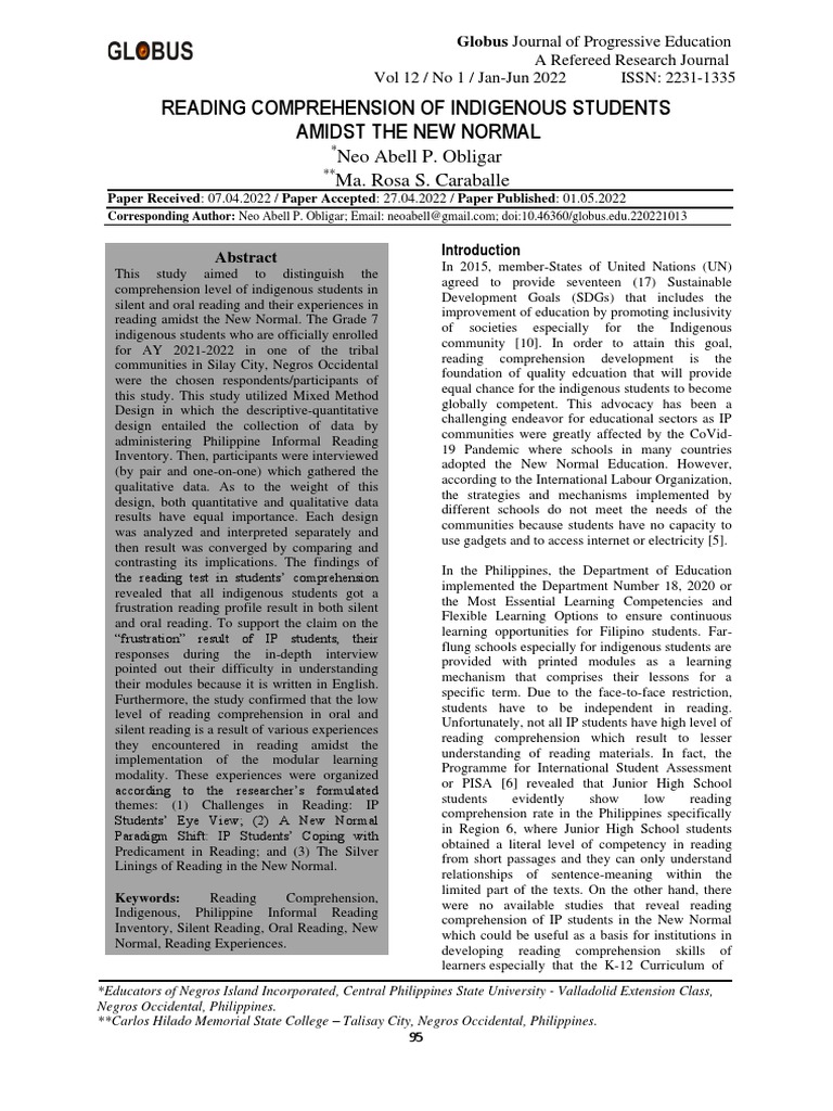 GE 121 JJ22 13 Neo Abell P. Obligar | PDF | Reading Comprehension | Learning