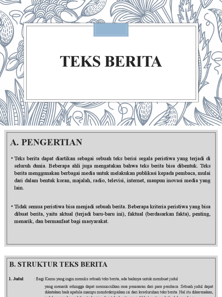 Teks Berita Kelas 8 | PDF | Politik | Kajian Bahasa Asing