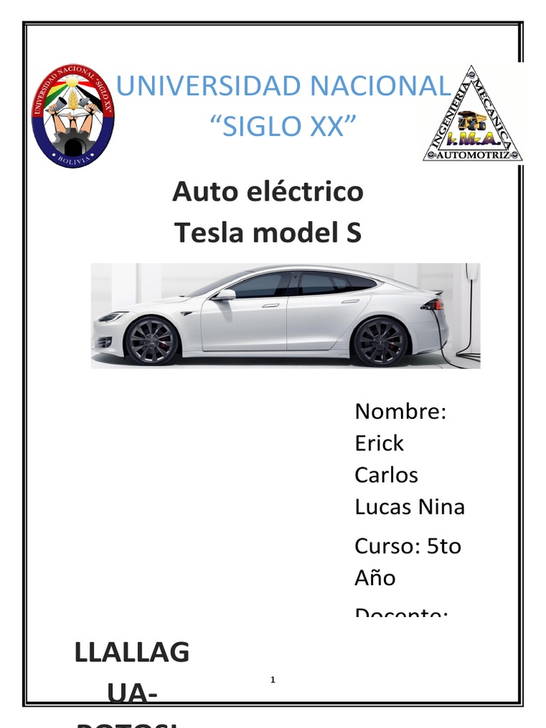Tesla Model S: Innovación y Eficiencia | PDF | Tesla Model S ...