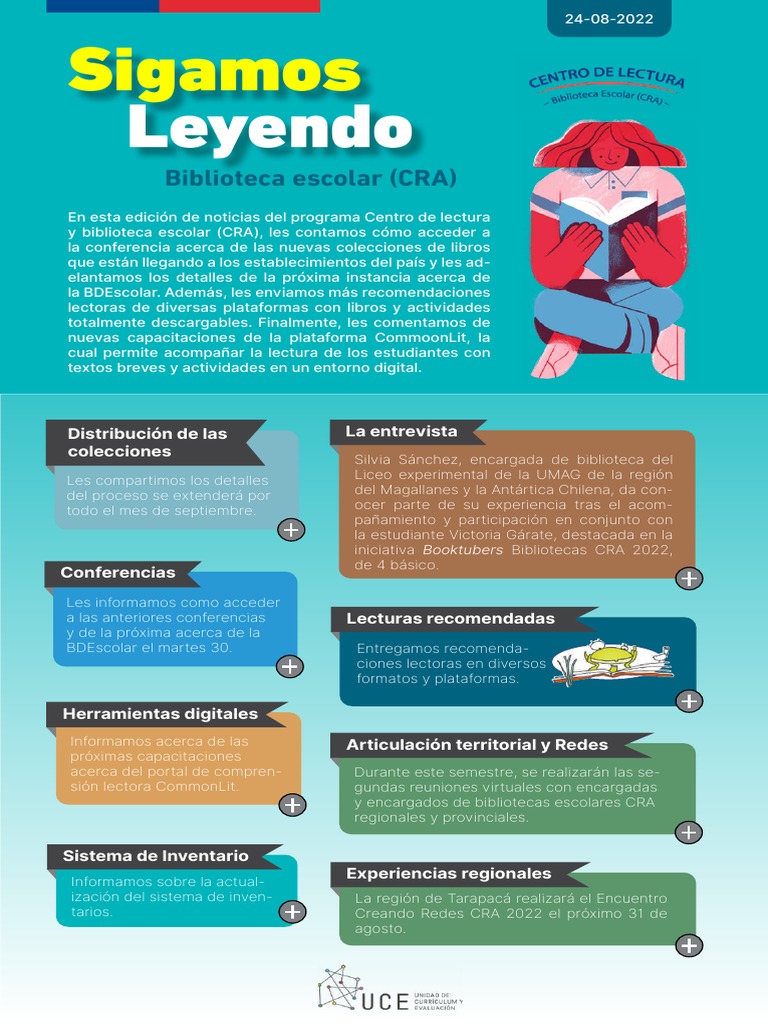 Sigamos Leyendo 24 08 22 | PDF | Bibliotecas | Biblioteca escolar