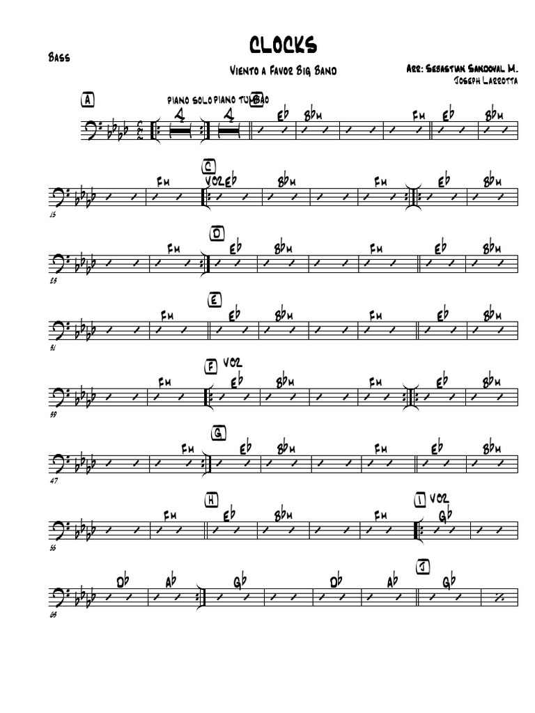 CLOCKS - Bass | PDF