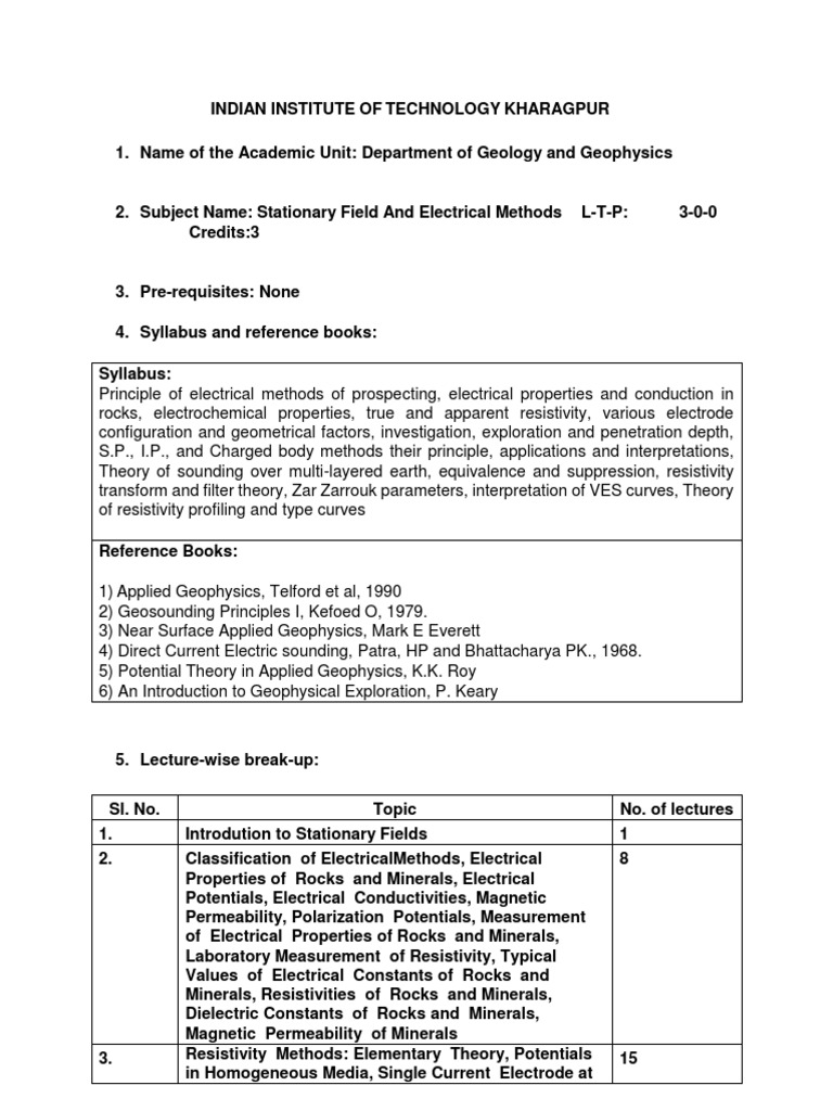 Electrical Methods | PDF | Electrical Resistivity And Conductivity ...