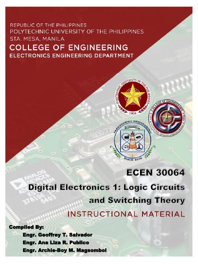 IM ECEN 30064 Digital Electronics 1 Logic Circuits and Switching Theory ...