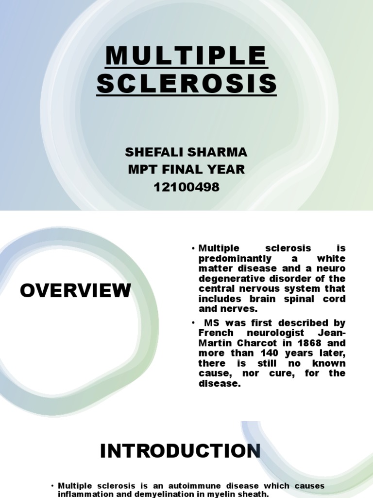 Multiple Sclerosis | PDF | Multiple Sclerosis | Medical Specialties