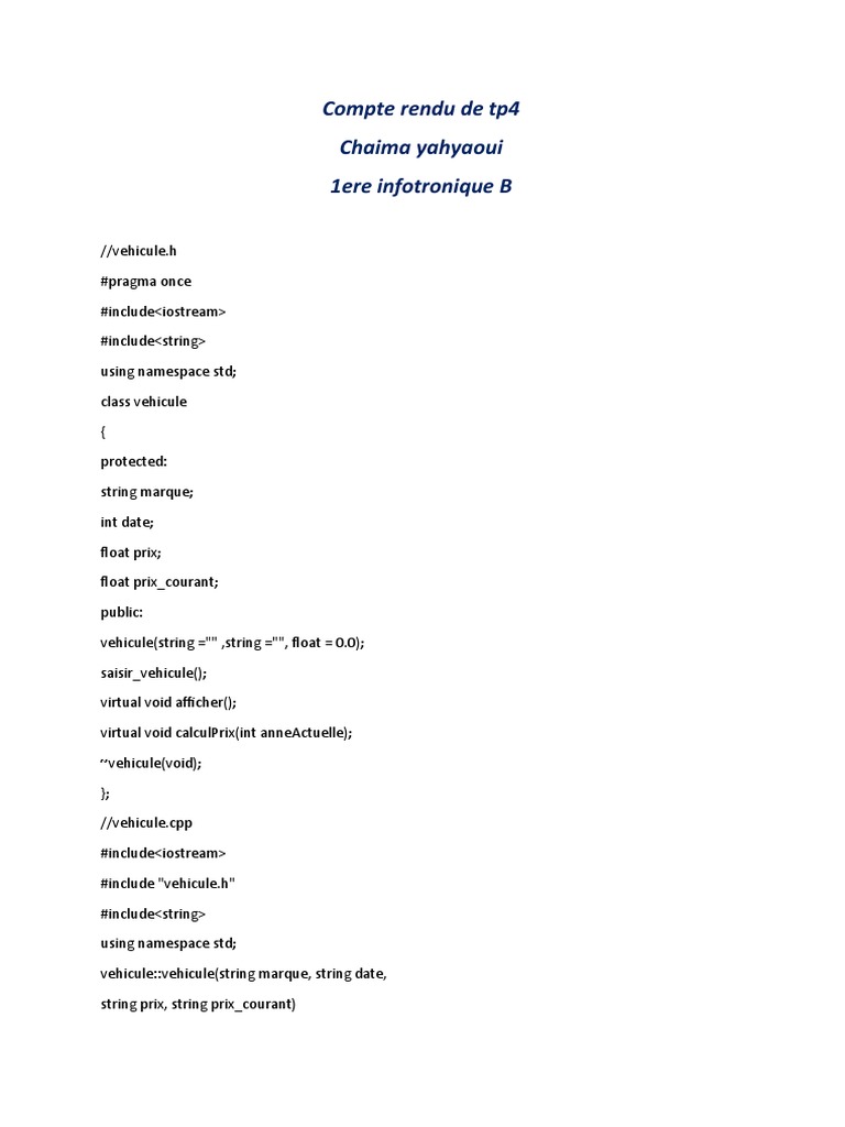 Compte Rendu de tp4 | PDF | Véhicules | Transport