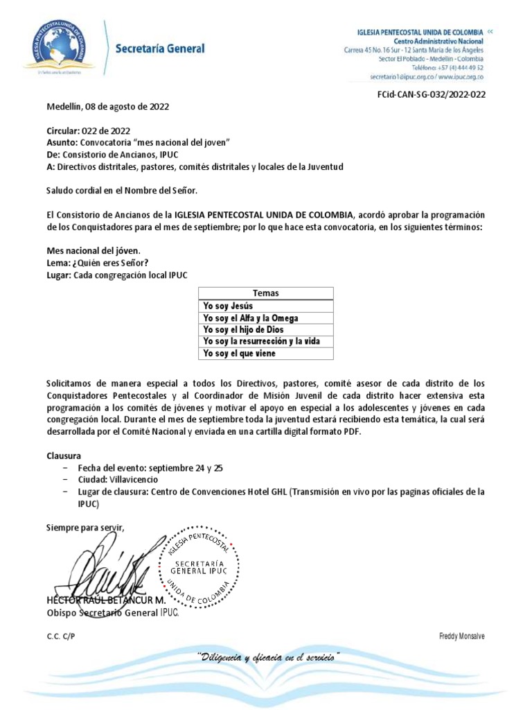 Circular 022 de 2022 | PDF