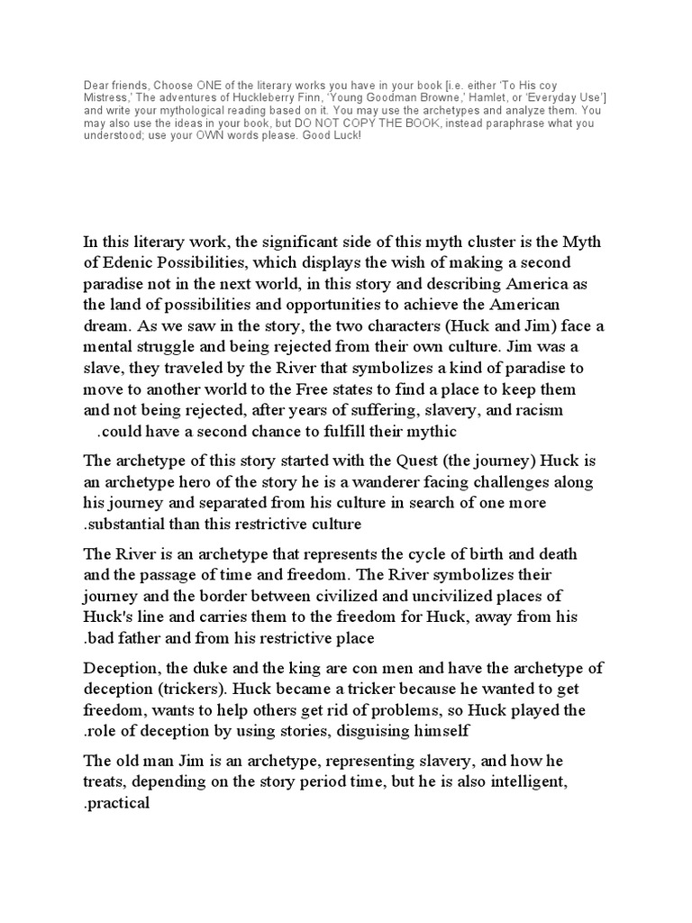 The Adventure of Huckleberry Finn | PDF | Huckleberry Finn