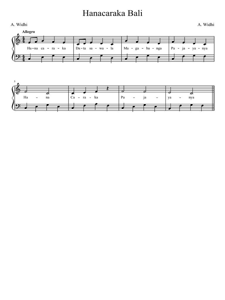 Hanacaraka Bali | PDF