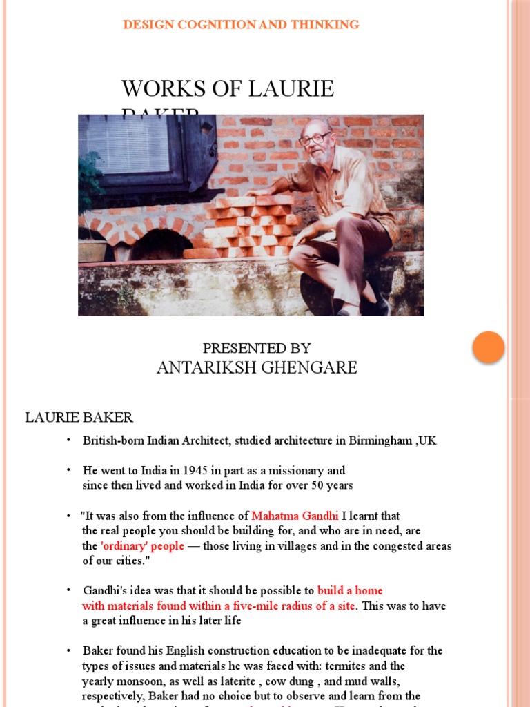 Laurie Baker - Design & Thinking | PDF | Economic Sectors ...