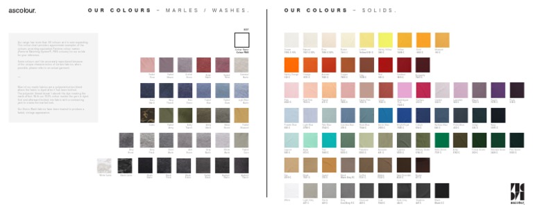 As Colour Card | PDF | Dyeing | Textiles