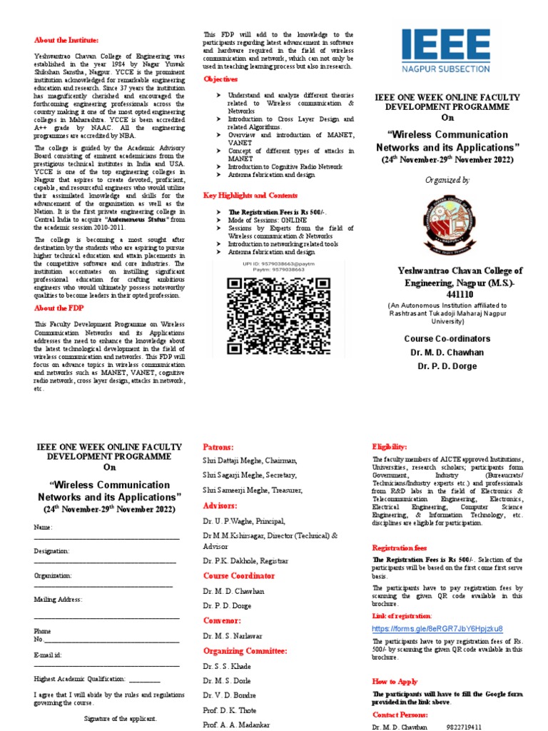 FDP Brochure | PDF | Wireless Ad Hoc Network | Engineering FDP Brochure | PDF | Wireless Ad Hoc Network | Engineering