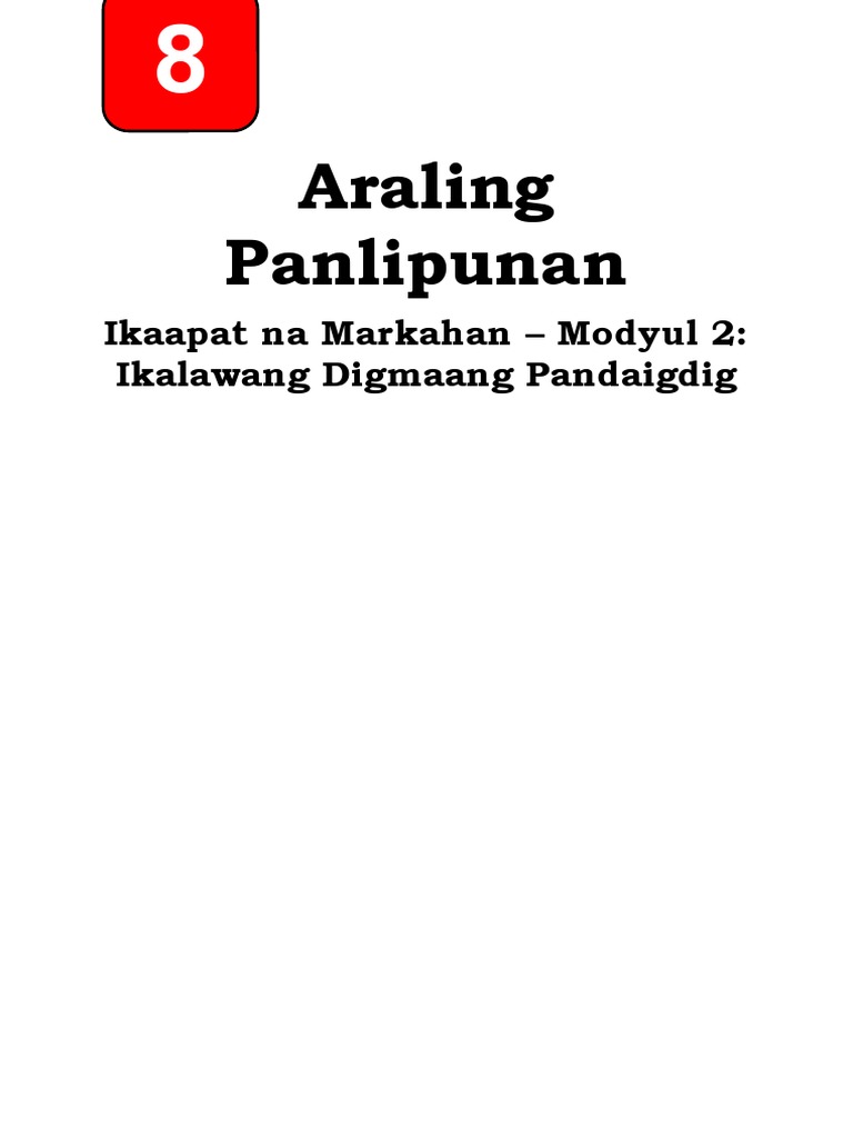 Ap8 Q4 Modyul2 | PDF