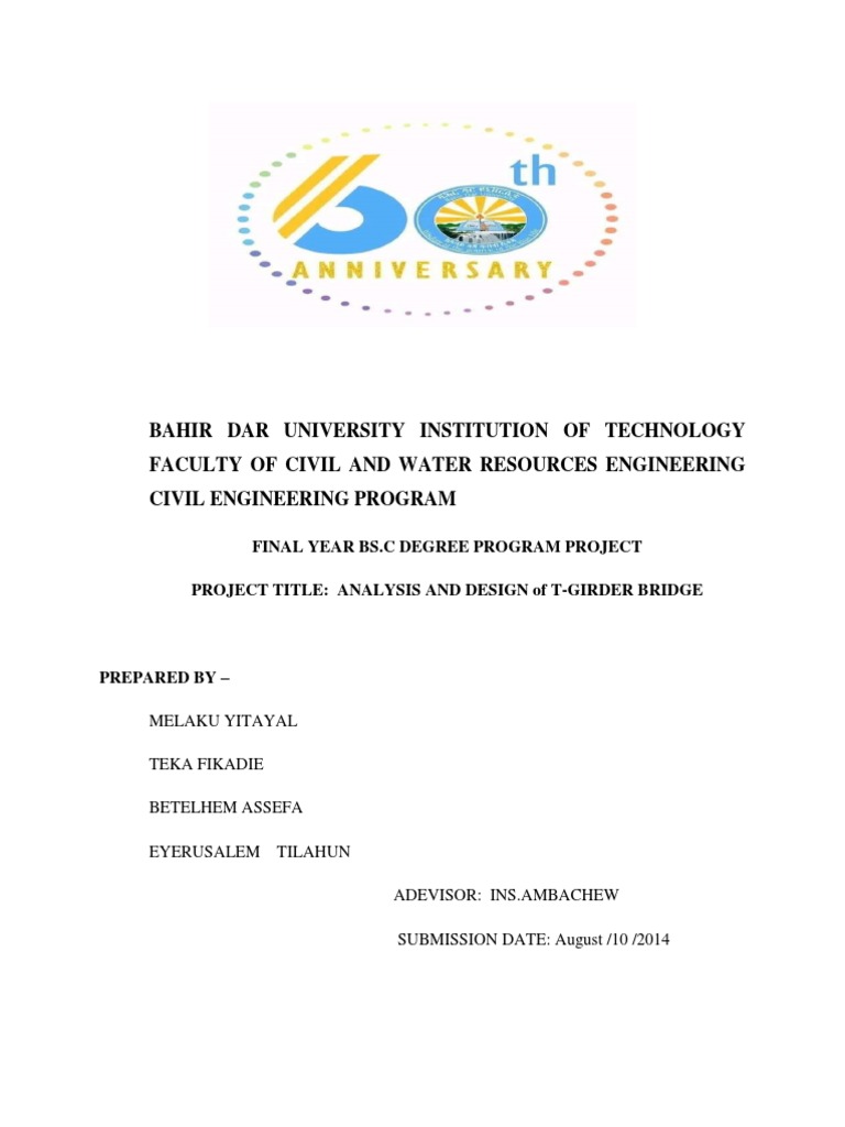 Bridge Design Project, BiT | PDF | Bridge | Bending