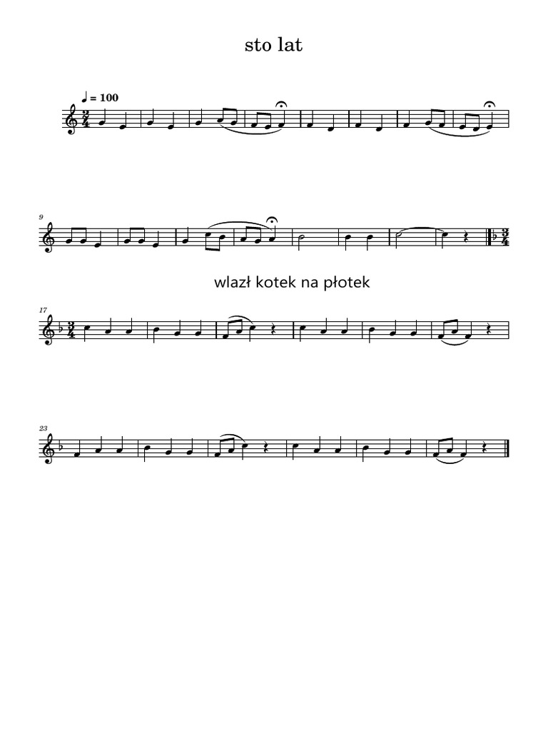 Sto Lat Sax Alt | PDF