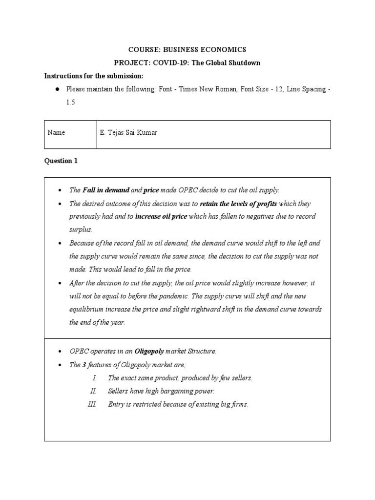 IMT Covid19 PDF | PDF | Profit (Economics) | Unemployment