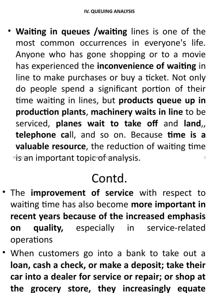 Chap 4-Queuing Model | PDF | Poisson Distribution | Teaching Mathematics