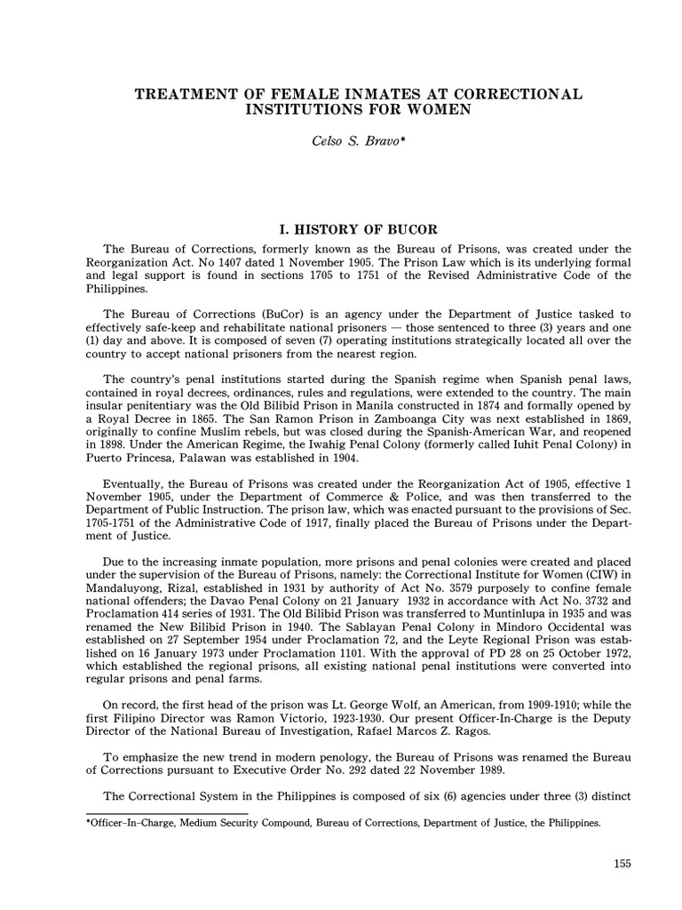 Correctional Institution For Women | PDF | Prison | Rehabilitation (Penology)