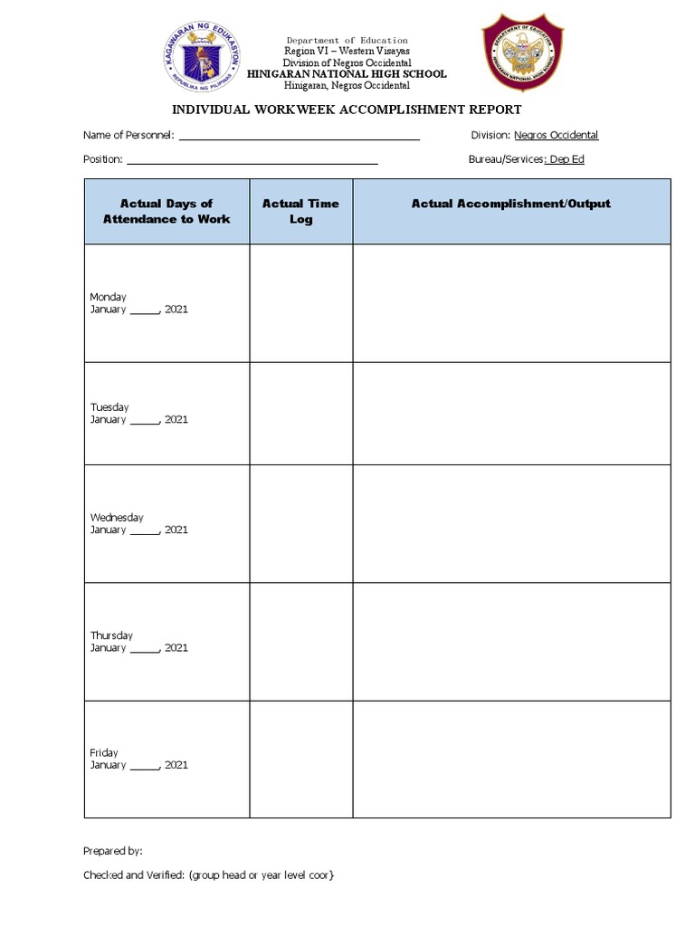 Individual Workweek | PDF