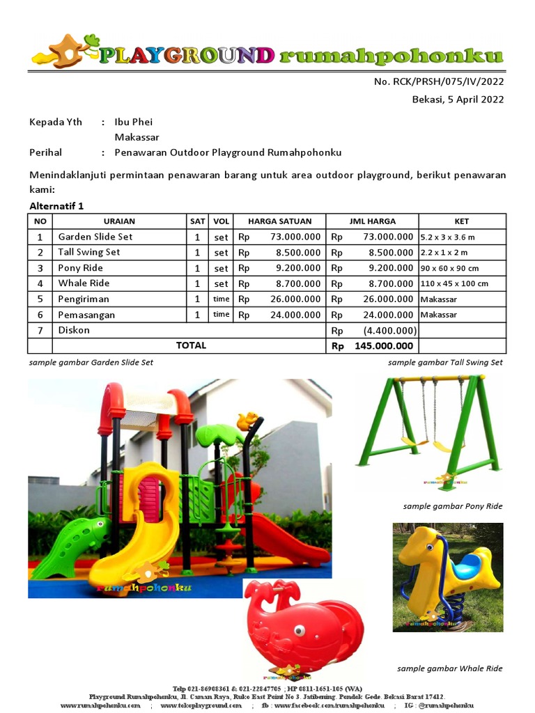 075 - Outdoor Besi Ibu Phei - Makassar | PDF