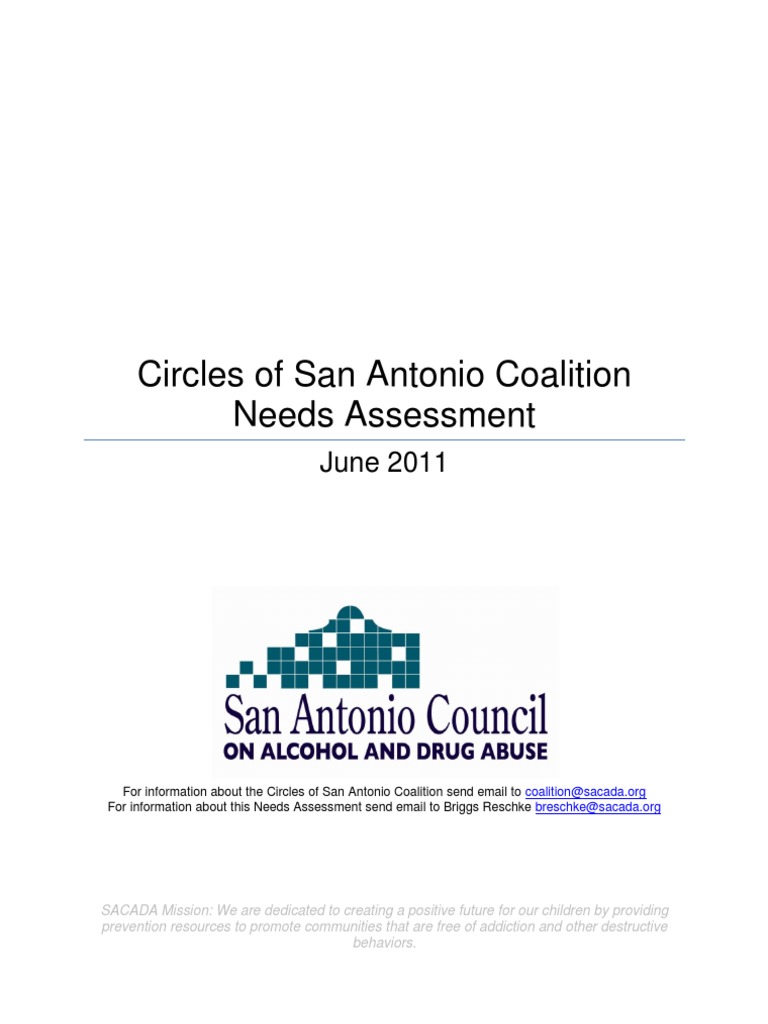 COSA Needs Assessment June 2011 | PDF | Substance Abuse | Alcoholism